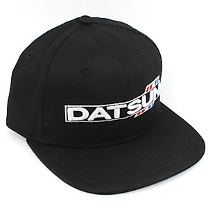 Rotary13B1 Datsun Baseball Cap Black/Hat - Style C Flat Brim