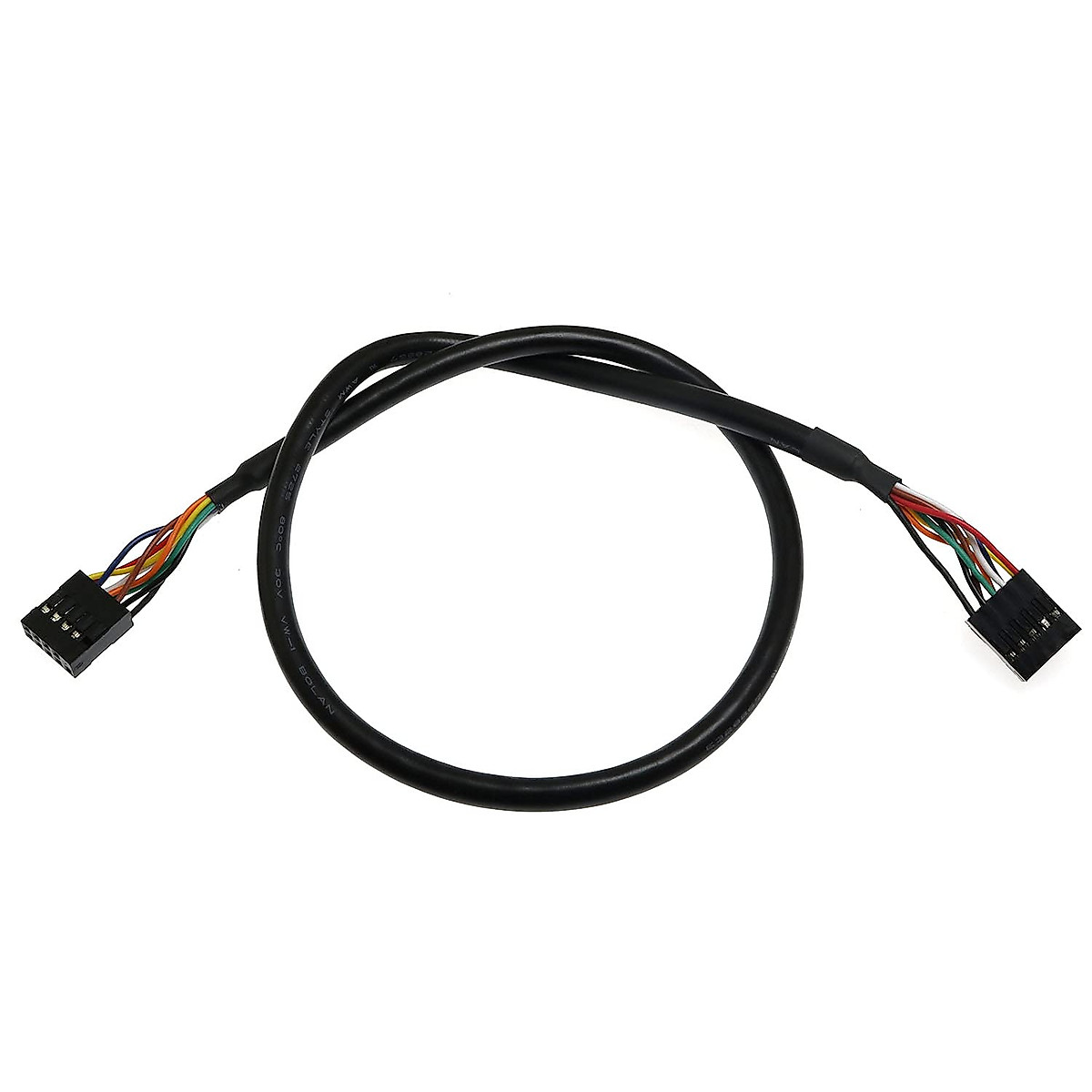 BAIRONG USB 2.0 Internal Motherboard Header Cable USB 2.0 9pin Female to Female Internal Motherboard Header Cable