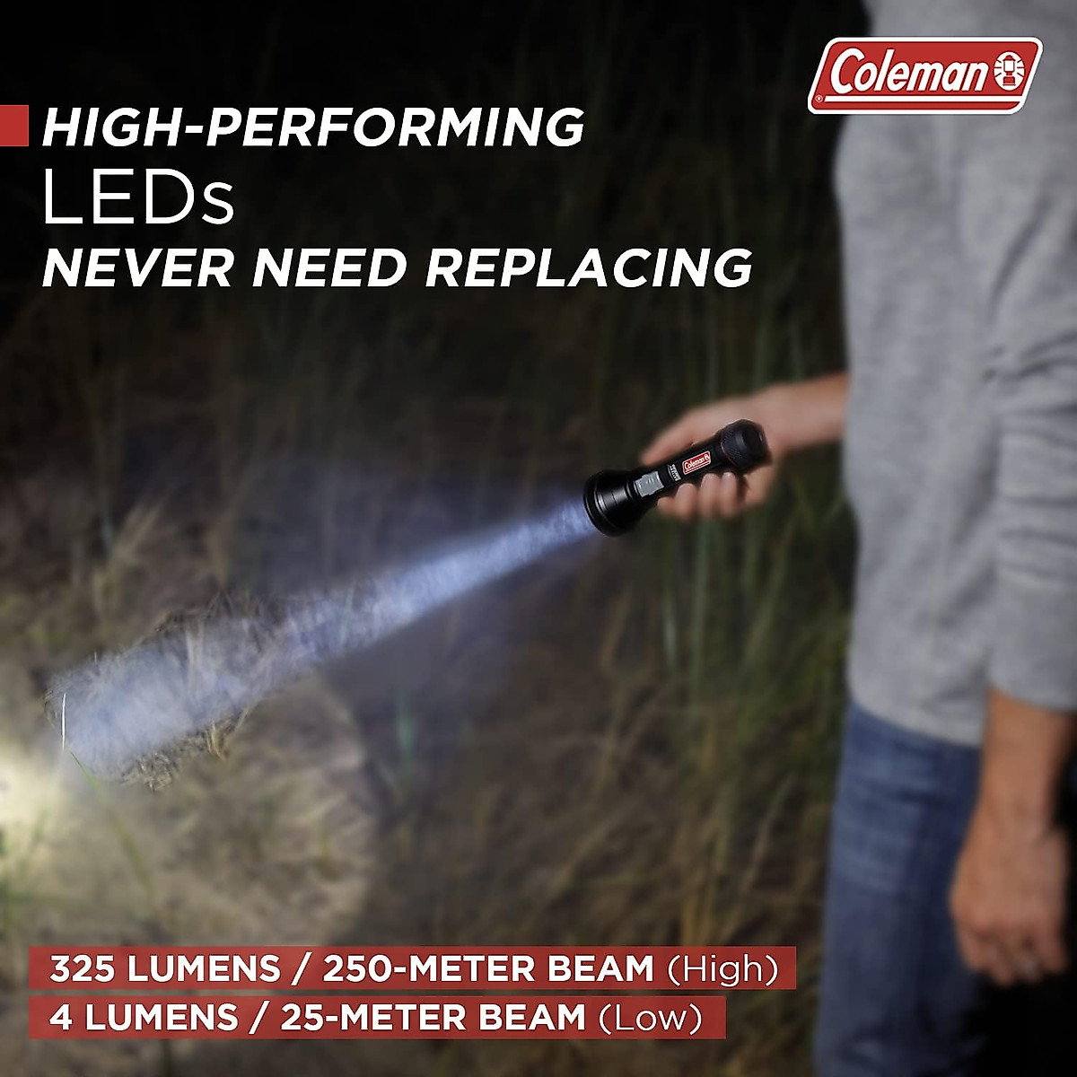 Coleman Battery Guard 325m LED Flashlight