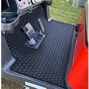 Matericuo Golf Cart Floor Liner Mat Full Coverage Custom Fit for 2 and 2+2 Club Car Models Precedent 2004-2024/Onward & Tempo (2017-2024)/Villager & V4L (2019-2024 Black