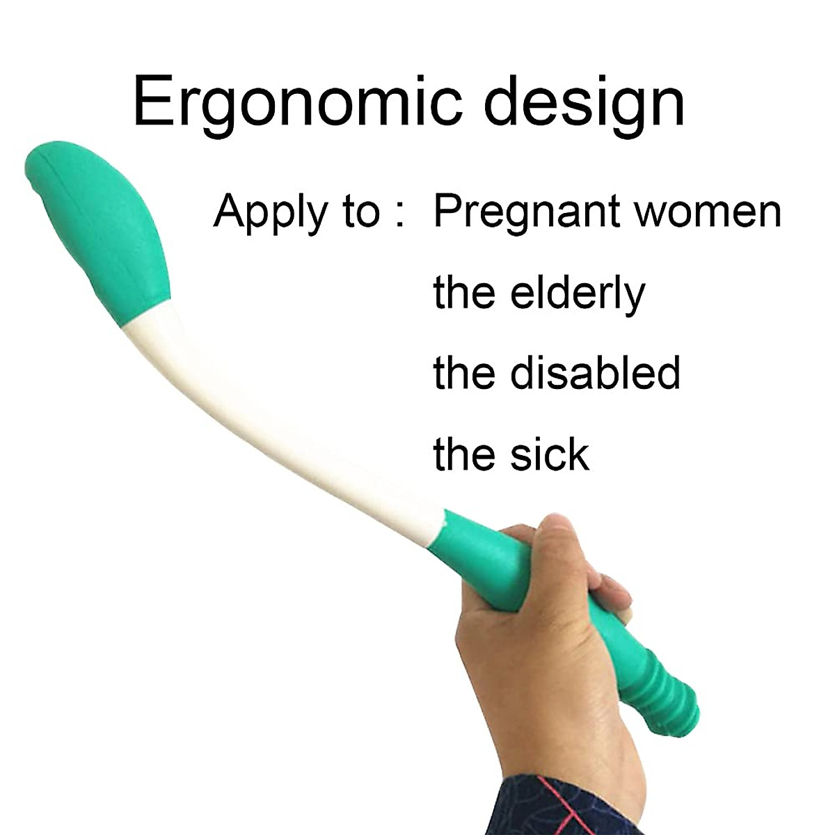 HENGXIA Wipe Assist, 15" Long Reach Comfort Wipe Holder, Ideal Self Wipe Assist Bottom Wiping Aid for Limited Mobilities, Extend Your Reach, Grips Toilet Paper or Pre-Moistened Wipes