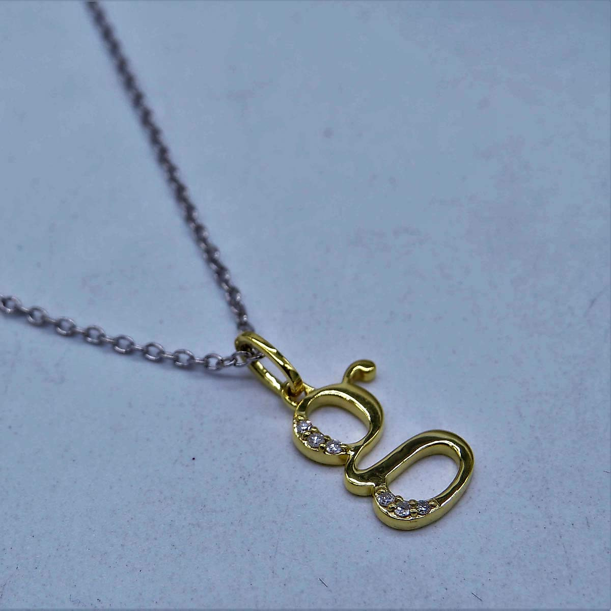 Dazzlingrock Collection 0.05 Carat (ctw) 10K Diamond Lowercase Letter 'g' Initial Pendant, Yellow Gold