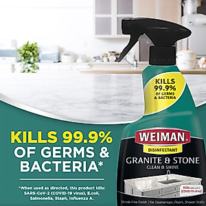 Weiman Disinfectant Granite Daily Clean & Shine, 24 Fl Oz (Pack of 1)