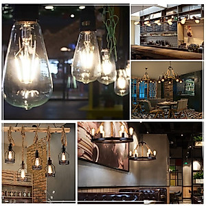 winsaLED Light Bulbs 40 Watt, 2700K Soft Warm Light Bulbs, ST19 Edison Bulbs Design, LED 4W with 450lm Output, E26 Medium Base, High CRI 90+, Not dimmable, Pack of 12