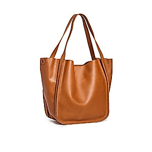 Madewell Women's Sydney Tote, Burnished Caramel, Brown, Tan, One Size