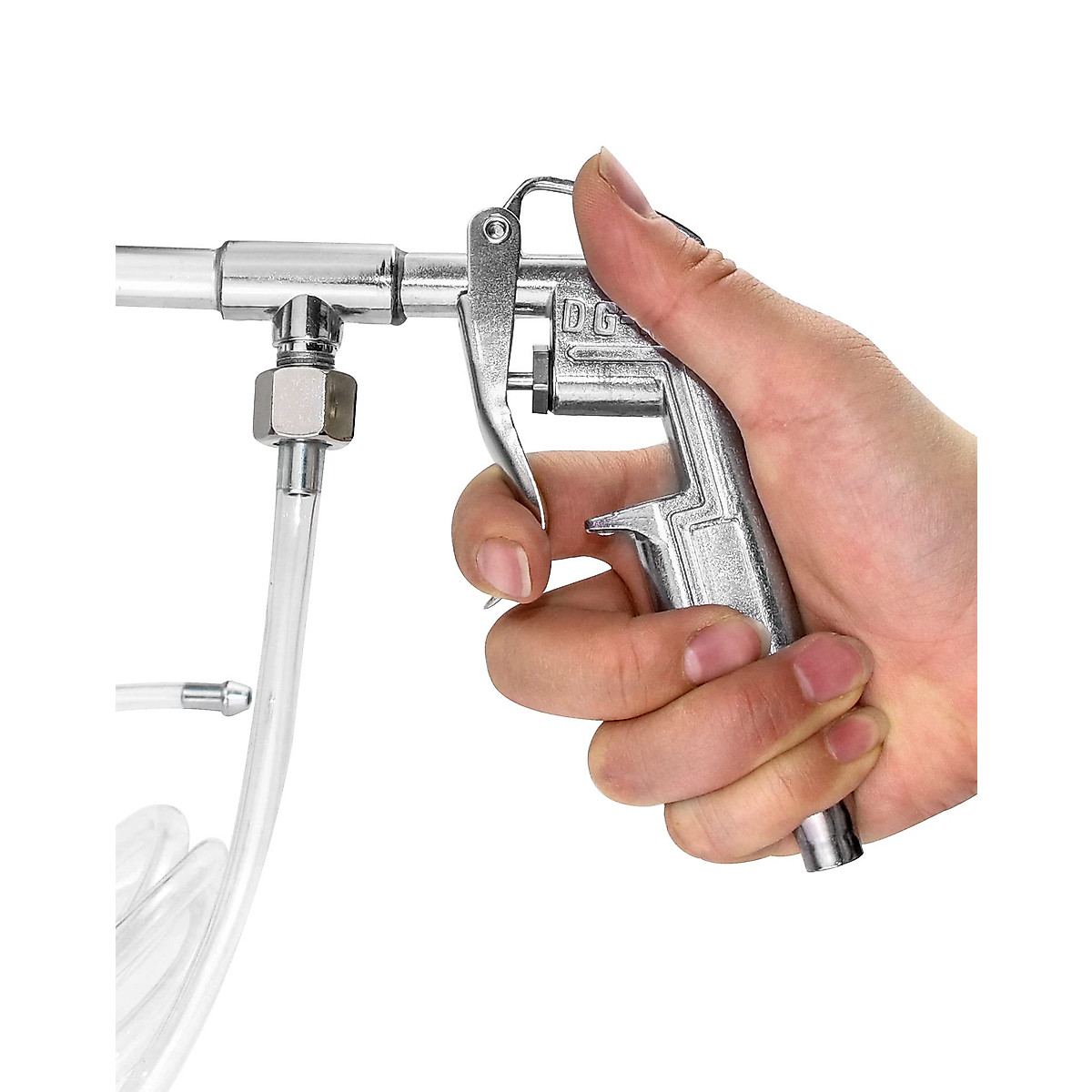 QWORK Spray Gun, 2 Pack Aluminum Pneumatic Air Engine Cleaning Washer Gun Kit Tool, 1/4"