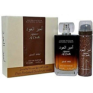 Lattafa Perfumes Collection |Ameer Al Oud Intense Oud & Ameer Al Oudh |EDP-100ML-3.4Oz| Woody, Sweet Oud, Bukhoor |Oriental Perfum. (ameer al oudh)