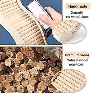 JanYoo Hamster Climibing Toys Ladder Bridge Ramp Chew Toy Wooden for Hamsters Gerbils Rat Small Animals Cage Accessories