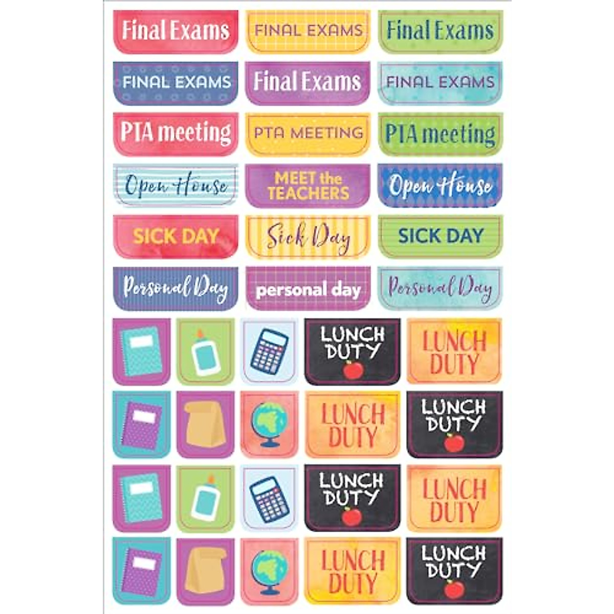 Essentials Teacher Planner Stickers (Set of 400 Stickers)