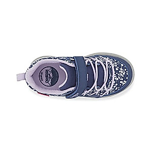 OshKosh B'Gosh Girls Cycla Sneaker, Navy/Lilac, 7 Toddler