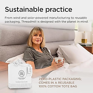 Threadmill 100% Supima Cotton Sheets King Size - 1200 Thread Count, 4Pc King Size Sheets Set, Smooth Sateen Weave King Sheets, Ultra Luxury Bed Sheets, 17" Deep Pocket King Sheet Set - White Sheets