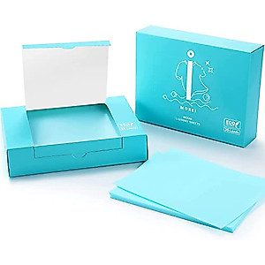 Portable Laundry Detergent Sheets - no Scent，heavier piece 35 count, Quick Disolve, Ecoigy,Eco-friendly, Zero Waste, Plastic Free, Liquid free, Powder free, Easier than Pods, Packs or Pacs, for Home Dorm Travel Camping & Hand Washing Clean No Waste Fresh