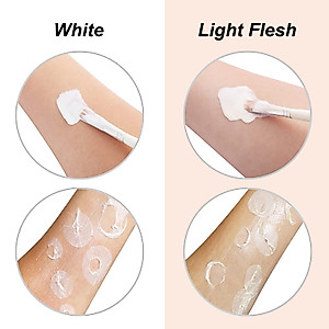 Yeweian Liquid Latex SFX Makeup Kit, 2.1Oz Latex Liquid with Coagulated Fake Blood Gel, Squirt Blood and Stipple Sponge, Halloween Monster Zombie Clown Makeup for Scald Burn Scar Wound,Cut,Skin Decay, Prosthetics, Old Age Wrinkle(Light Flesh)