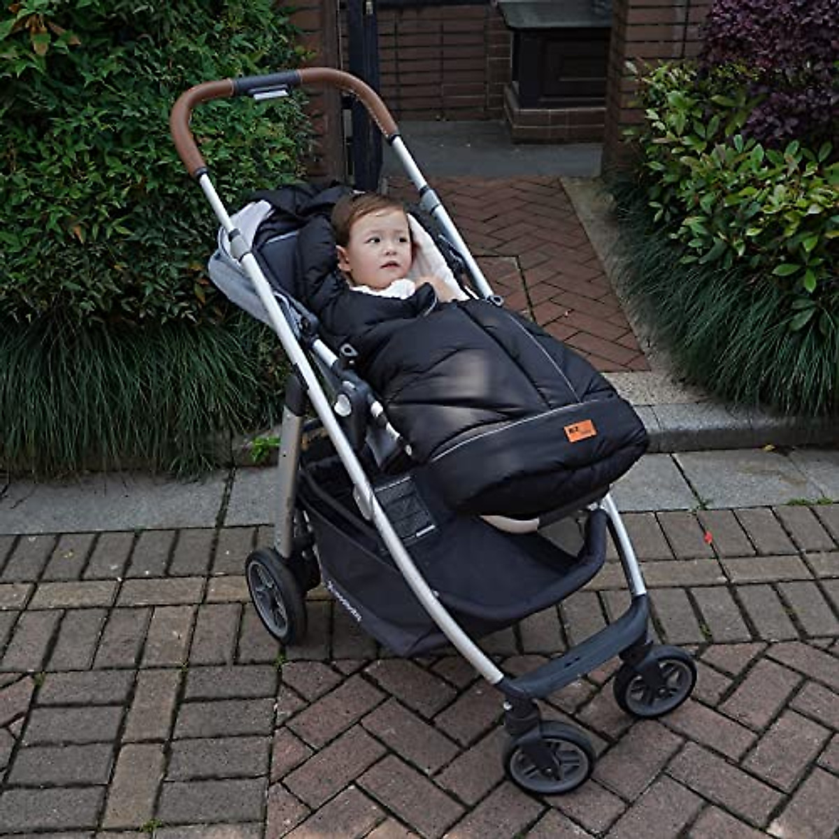 KZ Dotnz Winter Warm Stroller Footmuff, Waterproof Baby Stroller Bunting Bag, Centre and Botton Open for Easy in&Out, Universal Fit All Strollers, Pram