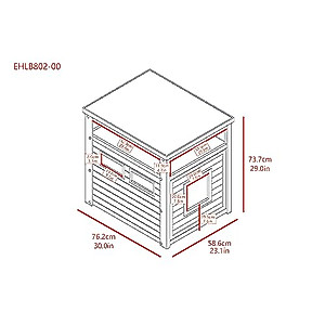 New Age Pet ECOFLEX Jumbo Cat Box Cover and End Table with Litter Box Enclosure and a 10 Year Warranty Hides Unsightly Litter Box made with Moisture & Odor Resistant Composite Material