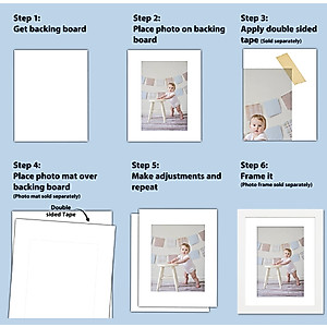 Golden State Art, Pack of 25 16x20 inch Picture Backing Board for Frames, Artworks, Photos (25 Backer Boards only)