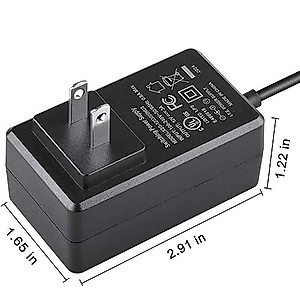 GIZMAC 12Vdc AC Adapter Replacement for Aerogarden Harvest Elite 360 Slime 100690, 100691, 100292, 100693. 100694, 100695 Model Series Power Supply Cord Charger