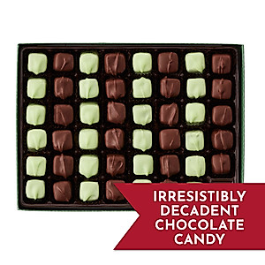 Fannie May, Milk Chocolate Candy, Mint Meltaways, 14 oz Gift Box