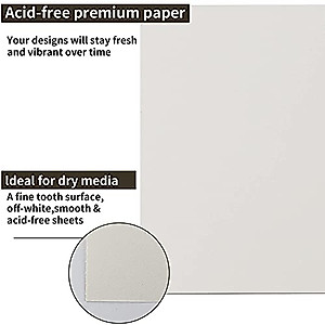 9 x 12 inches Sketch Book, Top Spiral Bound Sketch Pad, 1 Pack 100-Sheets (68lb/100gsm), Acid Free Art Sketchbook Artistic Drawing Painting Writing Paper for Kids Adults Beginners Artists