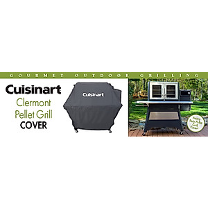 Cuisinart CGWM-081 Clermont Pellet Grill & Smoker Cover, Durable Rip-Resistant Polyester (Cover fits Clermont Pellet Grill)