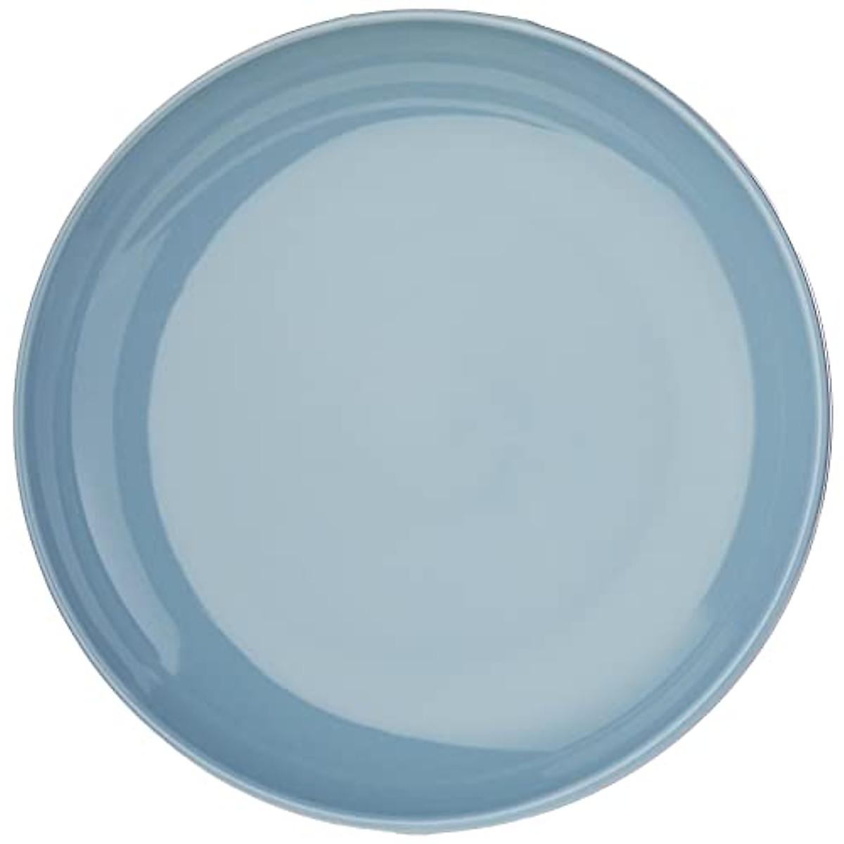 Corelle Stoneware 12-Pc Dinnerware Set, Handcrafted Artisanal Double Bead Plates and Bowls, Solid and Reactive Glazes, Dining Plate Set, Nordic Blue