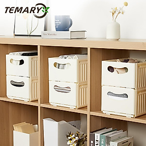 Temary Drawer Organizers Adjustable Drawer Dividers Large Dresser Drawer Organizer Bins for Clothes, Expandable from 11.02''-18.90'' Drawers Separators Storage Bins for Clothing, Underwear, Socks