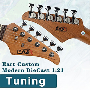 EART CP.1 Electric Guitar 6-String Solid-Body,S-S-H Pickups, Music Style Switching, Clear Tone, Meeting Various Needs