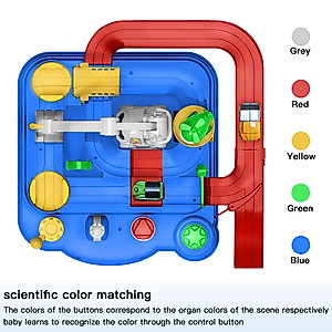 Jishi Kids Race Track Toys for Boys, Toddler Car Adventure Toys for Kids Age 3 4 Years Old Boys Girls, Puzzle Rail City Rescue Game Playset Preschool Educational Birthday Gifts for Kids Ages 3 4 5 6 7