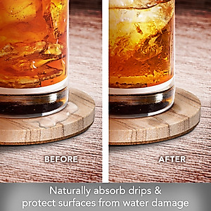 Thirstystone Brand - Desert Sand Coaster, Multicolor All Natural Sandstone - Durable Stone with Varying Patterns, Every Coaster Is An Original 4 inch round