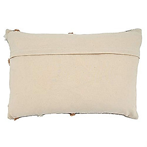 SARO LIFESTYLE Sadie Collection Printed and Tufted Pillow Cover, 16"x24", Multi