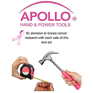 135 Piece Household Tool Kit Pink with Pivoting Dual-Angle 3.6 V Lithium-Ion Cordless Screwdriver - DT0773N1