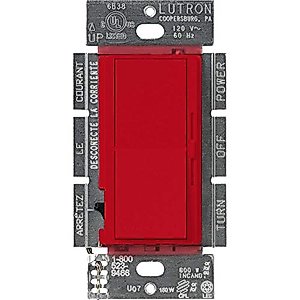 Lutron Diva LED+ Dimmer Switch for Dimmable LED, Halogen and Incandescent Bulbs, 150W/Single-Pole or 3-Way, DVSCCL-153P-HT, Hot