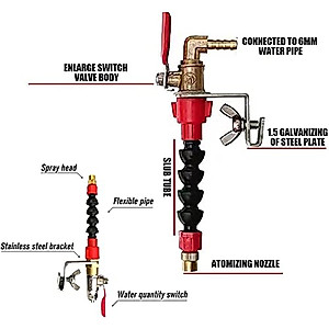 Dust Remover Water Sprayer for Cutting Machine, Cutting Machine Misting System Water Sprayer, Cutting Saw & Grinder Water Attachment for Dust-free Cutting (Choice A)