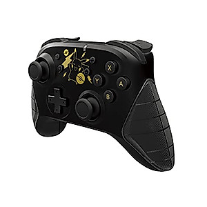 Hori Nintendo Switch Wireless HORIPAD (Pokemon: Black & Gold Pikachu) By - Officially Licensed By Nintendo and the Pokemon Company International - Nintendo Switch