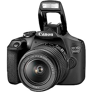 Camera Bundle for Canon EOS 2000D / Rebel T7 DSLR Camera with EF-S 18-55mm f/3.5-5.6 is II Lens and Accessories Kit (64GB, Hand Grip Tripod, Flash, and More) (Renewed)