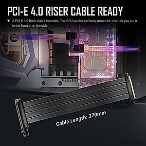 Nautica Antec Supreme Series Cannon, 2 Individual Liquid Cooling Systems, GPU Front & Side Mount, 3 x 360mm Radiators, Type-C & USB3.0, Snap-in Side Panel, Full Tower E-ATX Gaming Case, Black