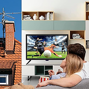 Feihe 22 Inch TV, 1080p LED Widescreen HDTV with Digital ATSC Tuners, 22 Inch Flat Screen TV with HDMI, VGA, RCA, USB for Kitchen, RV, Bedroom, Caravan