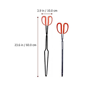 GANAZONO Grilling Tools 2 Pcs Log Grabber Tongs Fireplace Tongs Stainless Steel Fire Tongs Kitchen Tongs Grabber for Outdoor Indoor Fireplace Moving Firelogs Fire Pit Grill Tools