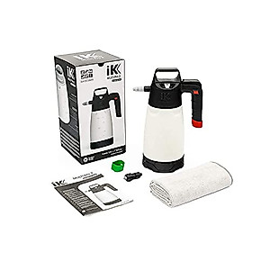The Rag Company Goizper Group iK Sprayers - Foam Pro 12 / Foam Pro 2 / Multi Pro 2 Pump Sprayer Combo Kit with Premium Microfiber Towels Professional Auto Wash & Detailing, Dry/Wet Foam Spray