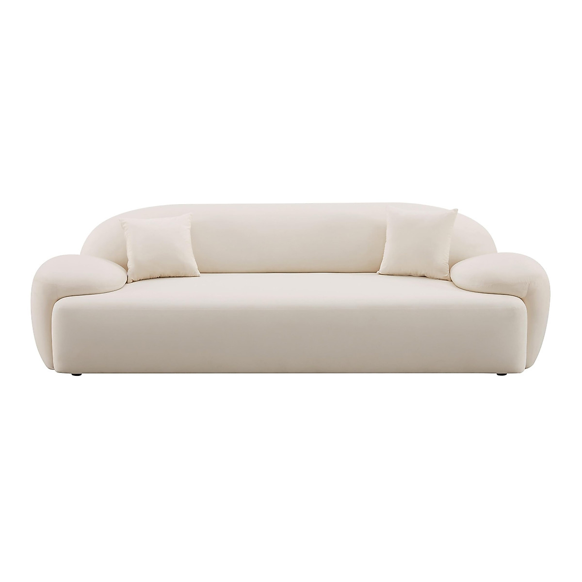 Tov Furniture Allegra Cream Velvet Sofa