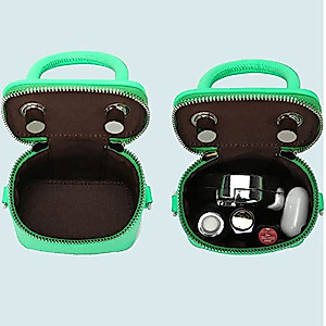 HIYOLALA Cute Mini Purses for Women, Trendy Mini Crossbody Bag with Removable Strap (Green)