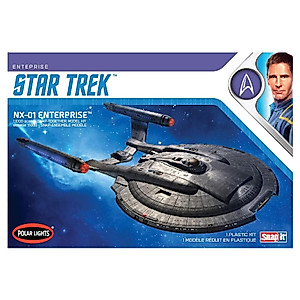 Polar Lights Star Trek NX-01 Enterprise (Snap) 2T 1:1000 Scale Model Kit