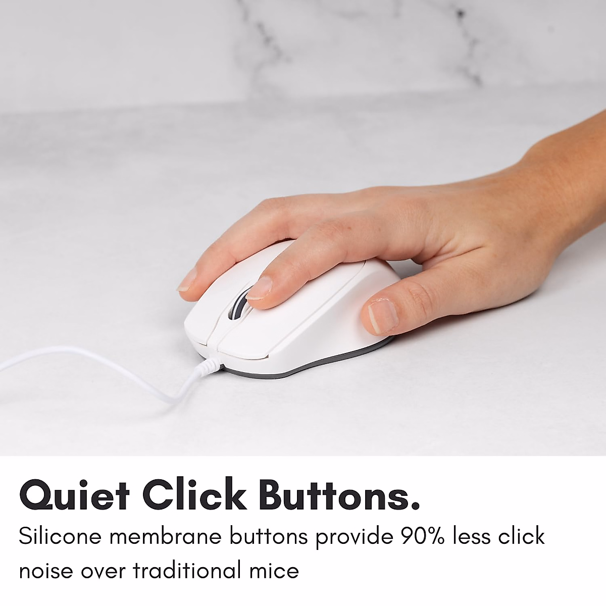 Macally USB C Mouse Wired - Comfortable and Precise - USB Type C Mouse for MacBook Pro/Air, iMac, Mac Mini/Pro, iPad - Plug and Play Apple USBC Mouse with Ambidextrous Body, Multiple DPI