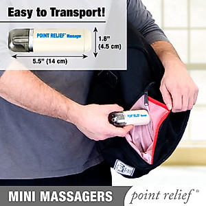 Point Relief 14-1050 Mini Massager for Handheld Targeted Massage Therapy Relieve Muscle Pain