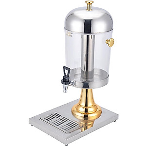 Beverage Dispenser Stainless Steel Drink Dispensers Coffee Urns, 8L/2.2 Gallon Water Dispenser with Spigot for Hot Cold Drinks Beer(Silver)