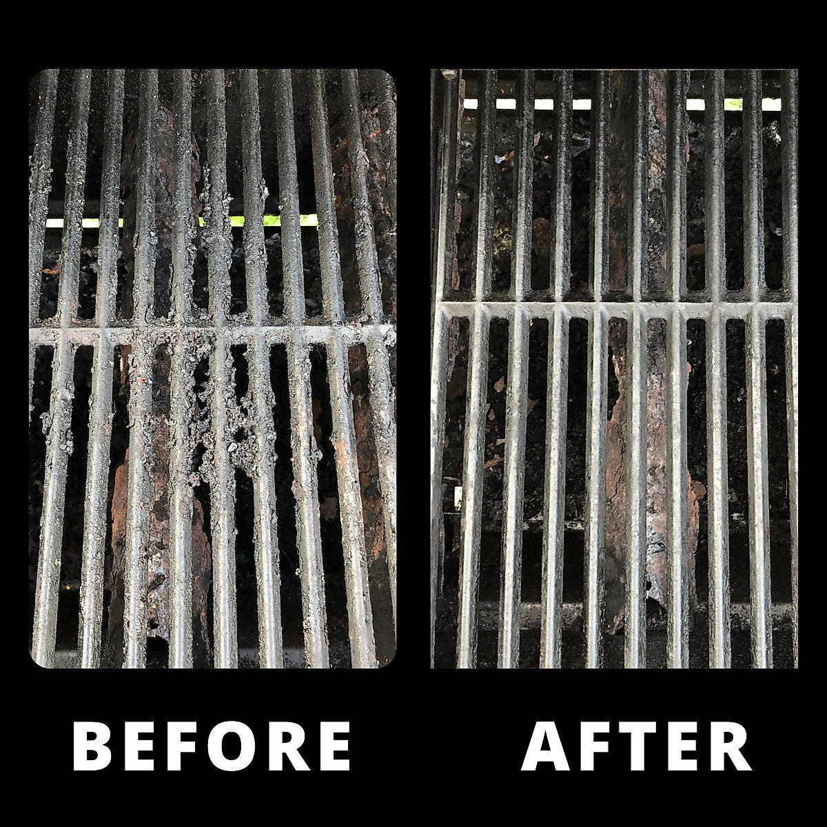 Grill Rescue BBQ Replaceable Scraper Cleaning Head, Bristle Free - Durable and Unique Scraper Tools for Cast Iron or Stainless-Steel Grates, Barbecue Cleaner (Grill Grate Brush with Scraper)