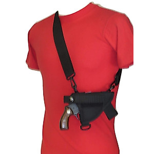 Bandolier Shoulder Holster 2"-2 1/2" Small Revolver 38, 357, 22 - J Frame Black