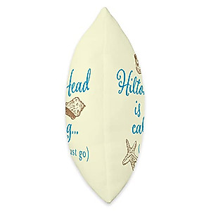 Hilton Head Island SC Resort and Beach Gear Hilton Head Island South Carolina Throw Pillow, 18x18, Multicolor