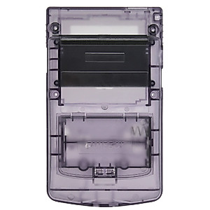 OSTENT Full Housing Shell Case Cover Replacement for Nintendo GBC Gameboy Color Console - Color Clear Purple