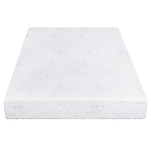 Olee Sleep 8 in Solar Memory Foam Mattress Queen 08FM01Q White
